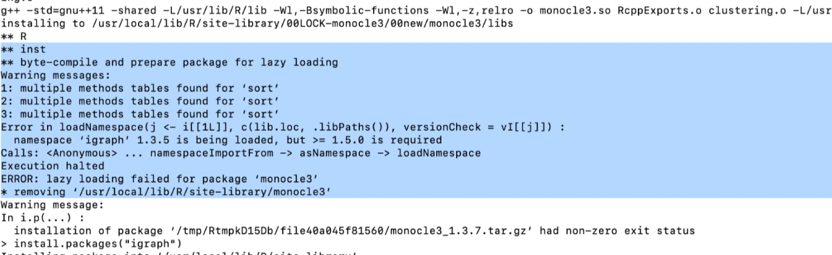 如何安装monocle3,BiocManager::install("monocle3")问题解决 - 生信圆桌